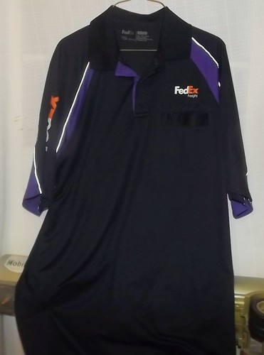 FedEx Short Sleeve XXL Polo Shirt Black Purple FedEx Freight | eBay