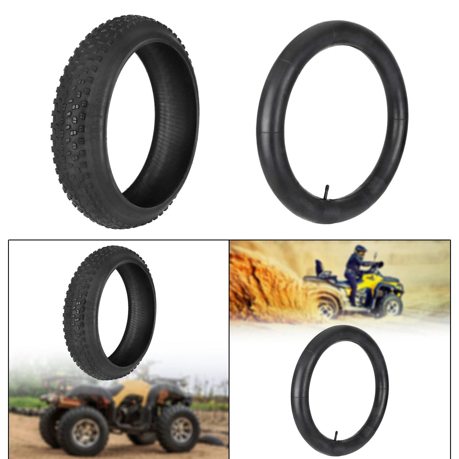 Snow Bike Tire Wear Resistant Rubber Wide Anti Puncture AntiSlip Heavy ...