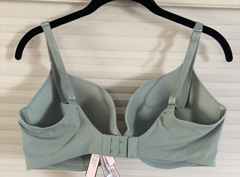 VICTORIA'S SECRET BRA 36DD THE T-SHIRT SAGE GREEN FULL COVERAGE BRA NWT ...