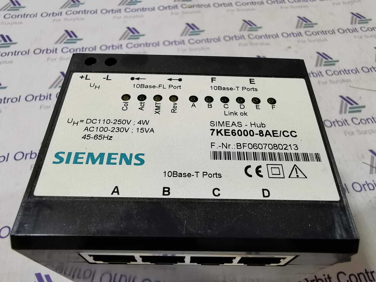 SIEMENS 7KE6000-8AE/CC SIMEAS-HUB DC/AC 110-230V,45-65HZ | eBay