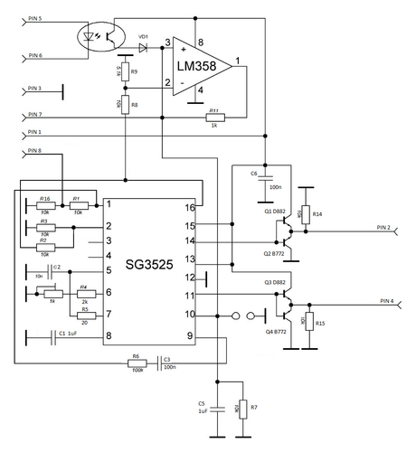 DC 12V-24V Hot SG3525 LM358 Inverter Driver Mixer Preamp Drive Board ...