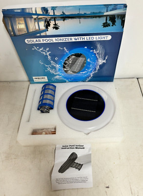 Solar Pool Ionizer, Brand New, Multi-Colored LED Light | eBay