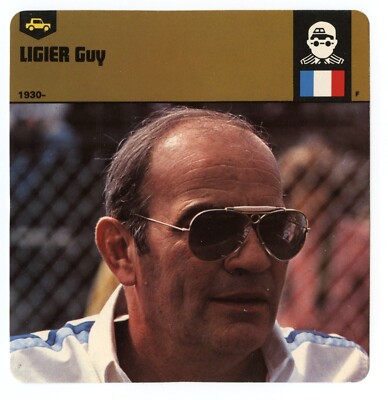 Guy Ligier - Manufacturers Auto Rally Edito Service SA Card | eBay