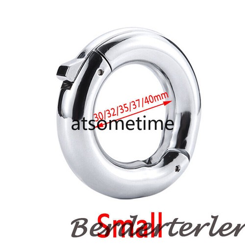 Stainless Steel Rings Adjustable Chastity Cage Metal Locks Male Chastity Device | eBay