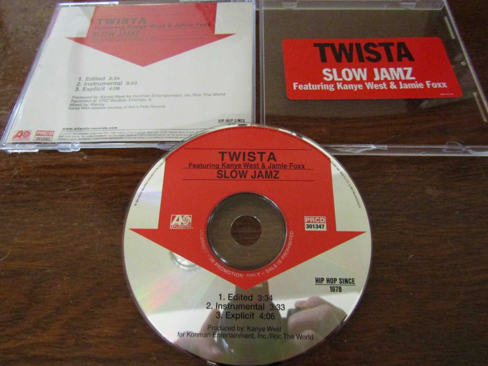 Twista Slow Jamz US DJ CD single promo 3 tracks 2003 Jamie Foxx Kanye ...