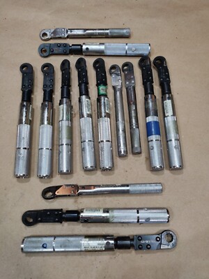 Lot Of 14, Ratcheting Flare Nut Torque Wrenches, Utica Tools, 100# | eBay