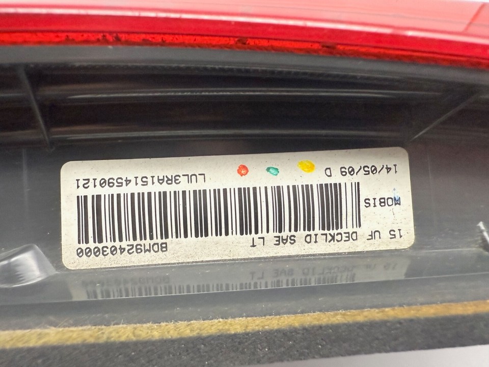 OEM 15-17 Chrysler 200 Rear Left Taillight Driver Inner Tail Light ...