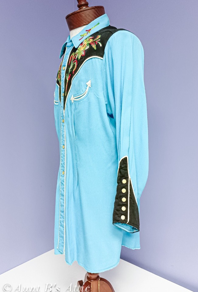 Cowboy Shirt Vtg 50's Rare Men's H Bar C California Ranchwear Western ...