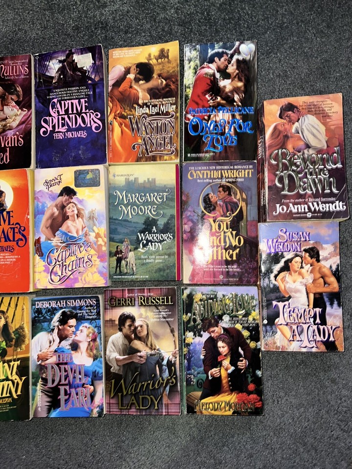 Vintage Romance Novels Lot Of 20 1980’s 1990’s 2000's Paperbacks Books ...