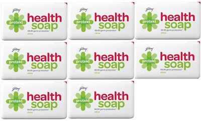 8 x soaps 50g (400g) Health Soap Godrej Herbal Ayurvedic 99.9% Germ ...