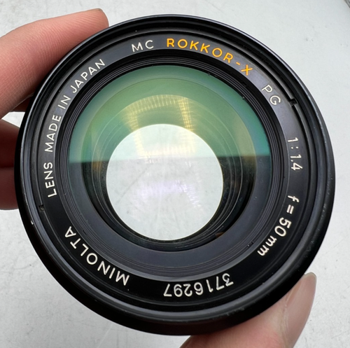 Minolta MC Rokkor X PG 50mm F1.4 MD Mount Prime Lens For SLR/Mirrorless ...
