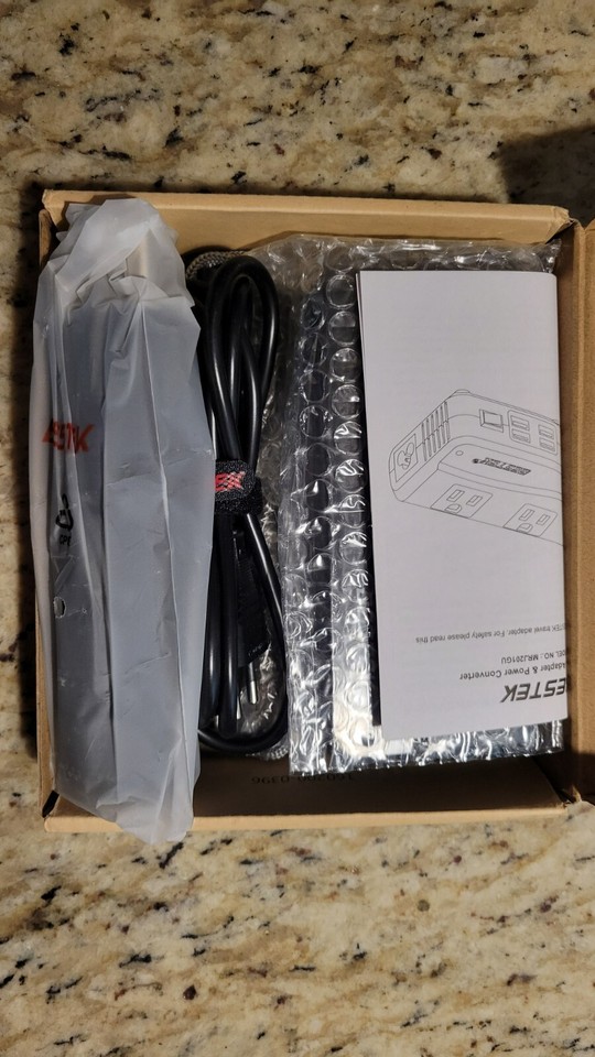 BESTEK 250W Power Converter 3-Outlet and 4-Port USB Travel Voltage ...