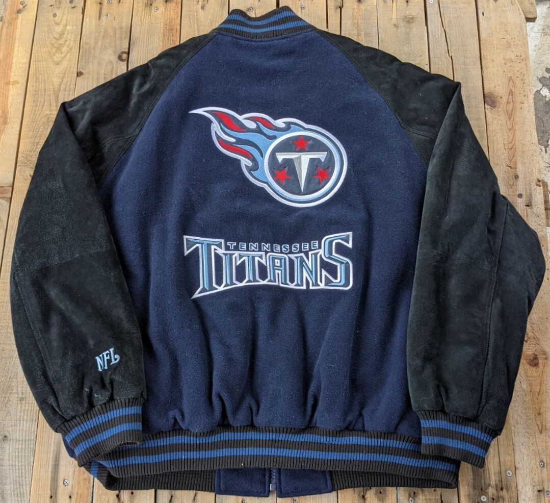 2000s NFL Tennessee Titans wool/ suede jacket Men's size XL | eBay