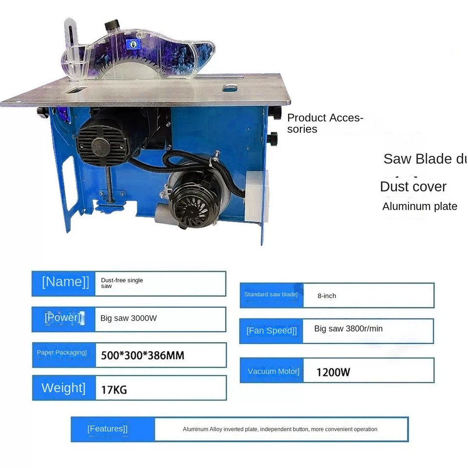 Precision Push Table SawSilent Brushless Multifunctional Folding Table ...
