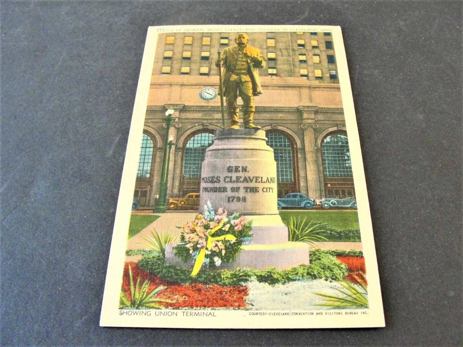 Statue of General Moses Cleveland, Founder of Cleveland, Ohio -1947 ...