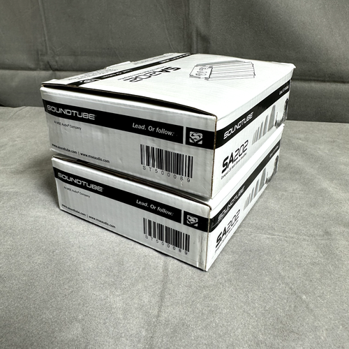 Pack of 2 Sound Tube SA202 Compact 20Watt Stereo Amplifiers + OEM Power ...