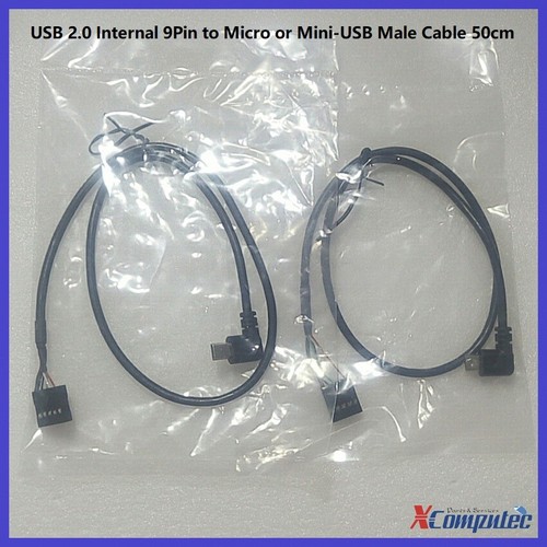 USB Internal 9Pin Head to Micro-B or Mini-USB Male Cable Corsair Link ...