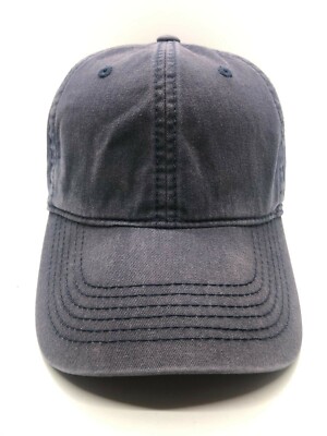 Goodfellow & Co Cap Hat Adult Adjustable Navy Blue Discolored Leather ...