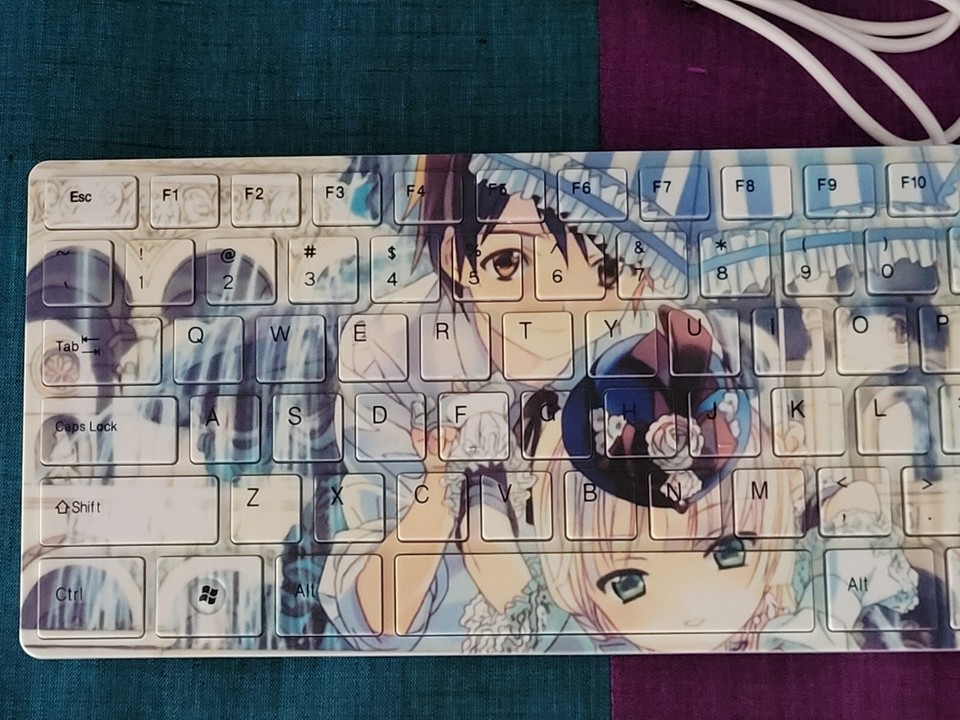 SUPER Ultra Rare ANIME KEYBOARD Impact Gaming Keyboards 116 Keys USB ...