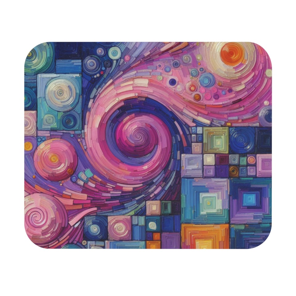 Mouse Pad (Rectangle) Swirls, Circles and Boxes Design 11 | eBay
