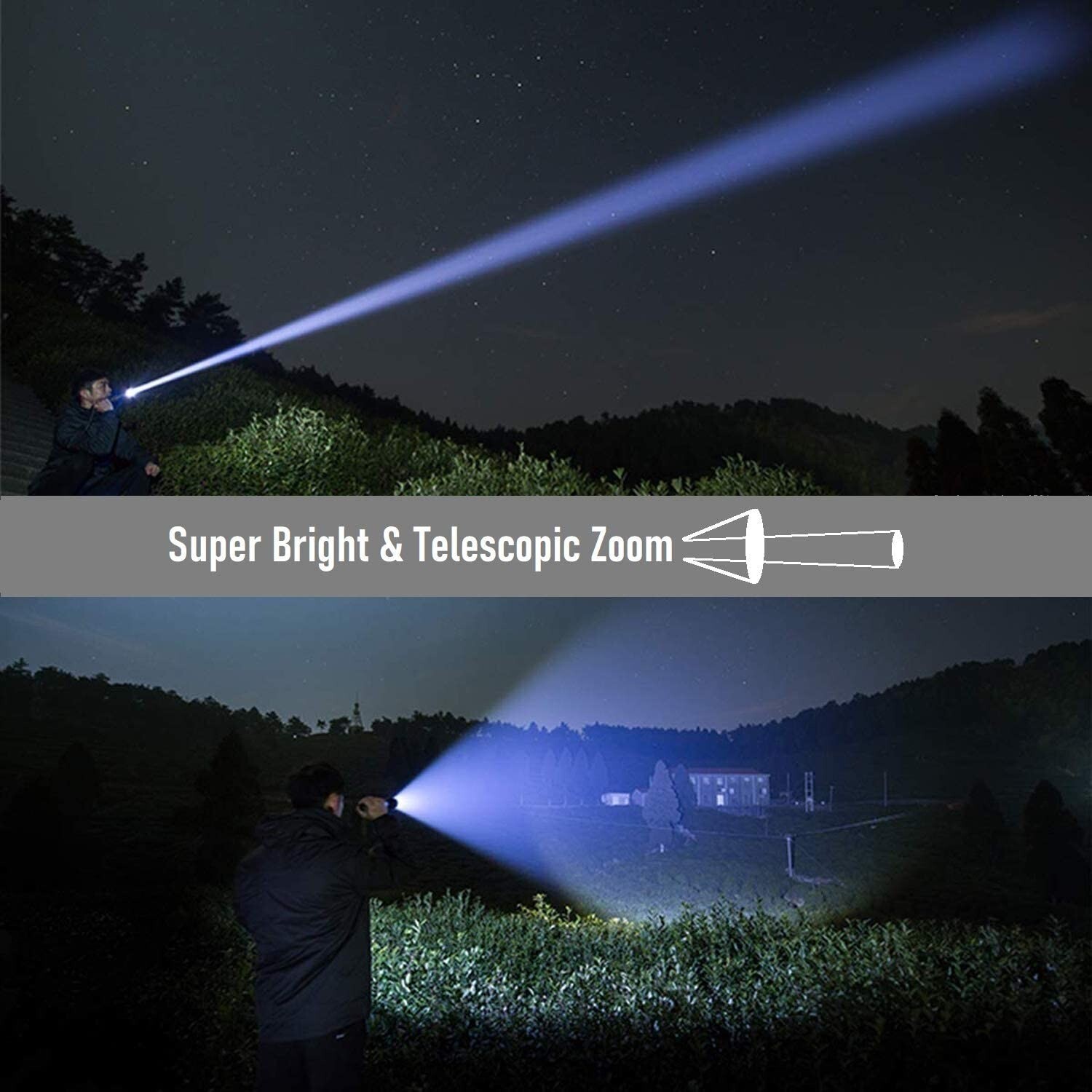 Super-Bright 90000LM LED Tactical Flashlight ( included a Battery) | eBay