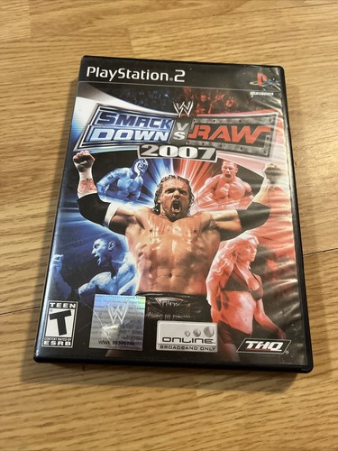 WWE SMACKDOWN VS RAW 2007 PS2 Playstation 2 Game CIB W/Manual V/GOOD ...
