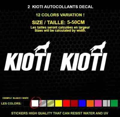 2 KIOTI sticker Genuine decal sticker WATERPROOF STICKERS | eBay