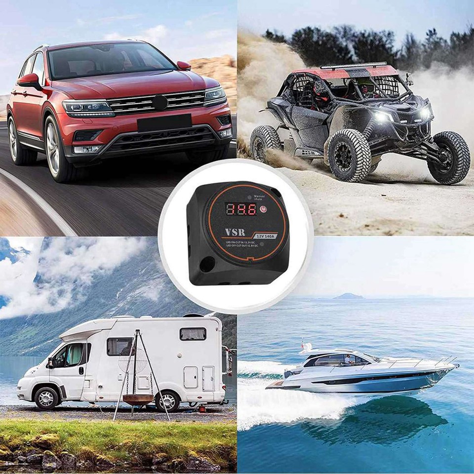 3X Voltage Sensitive Split Relay Digital Display VSR 12V 140A for ...