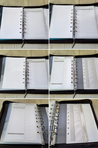 Day Runner Undated 7-Ring Zip Planner LOADED Dividers Tools Pockets At ...