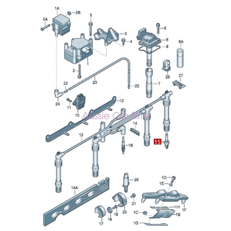 5 x Bosch Double Platinum Spark Plugs 06H905601A Fits Audi A3 A5 RS4 ...