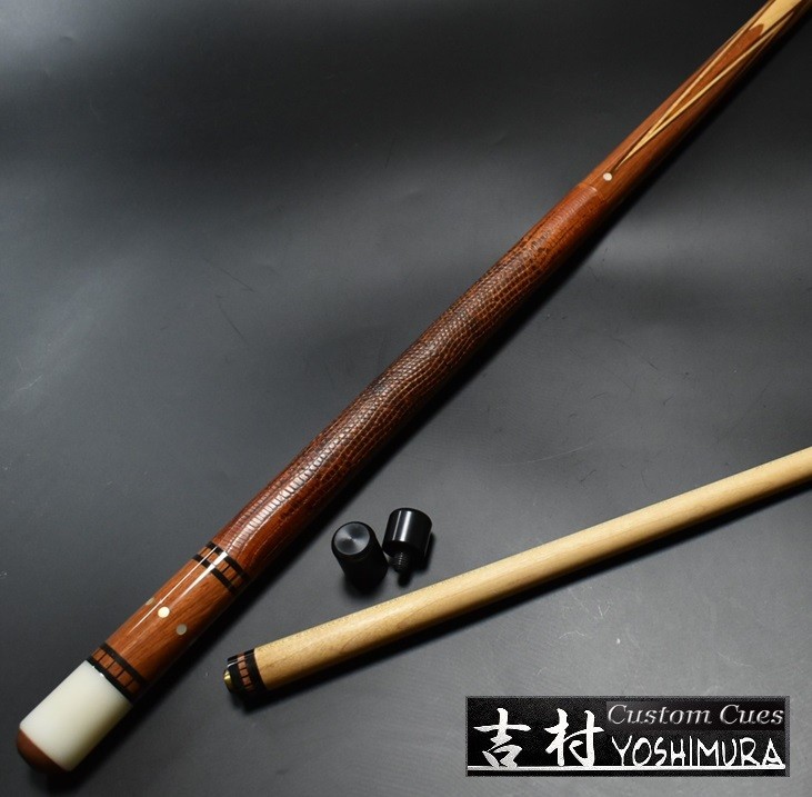 Vintage Yoshimura Cue 1970s Rare Butterfly 8-Splice 18-Pin Billiard ...