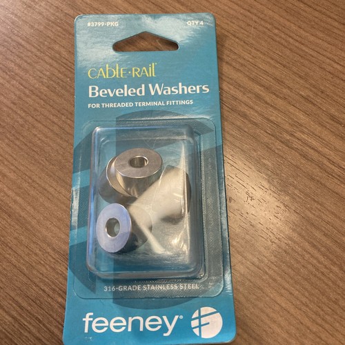 Feeney Cable Rail Stainless Stairs Beveled Washers 3799-pkg Threaded ...