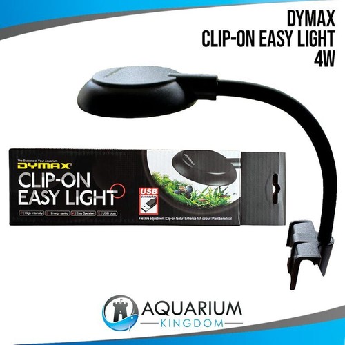 Dymax Clip-on Easy Light 4W LED - USB Connector - Small Aquariums Fish Tanks | eBay Australia