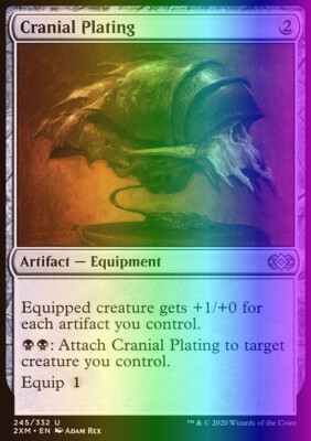 MTG Magic the Gathering Cranial Plating (245/503) Double Masters LP ...