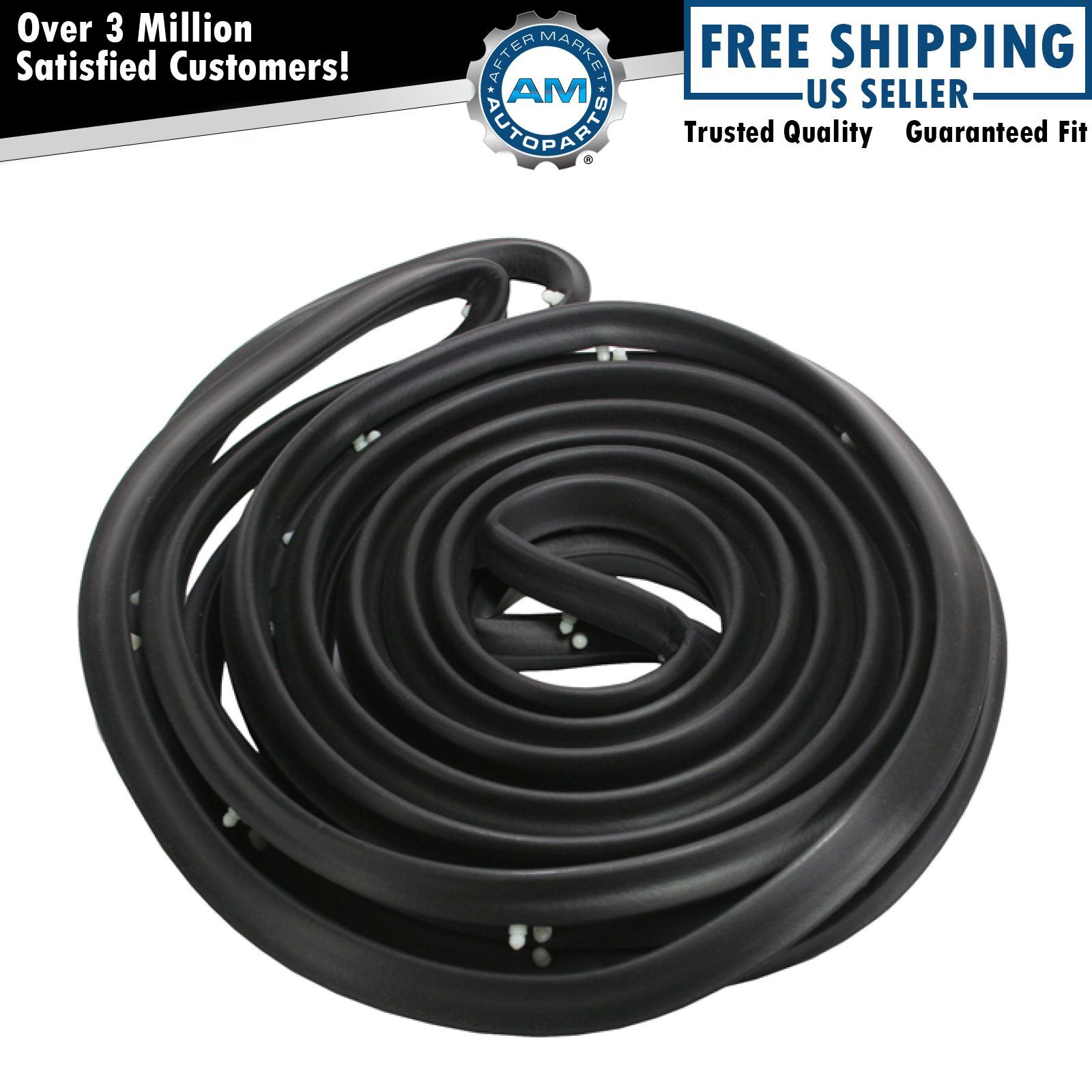 Door Weatherstrip Rubber Seals Pair Set of 2 for 150 210 Series Bel-Air ...