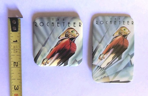 VINTAGE 1991 THE ROCKETEER MOVIE PROMO BUTTON SET DISNEY DAVE STEVENS ...