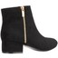 [NEW] ILLUDE Women's Low Heel Ankle Boot Casual Zip Up Round Toe ...