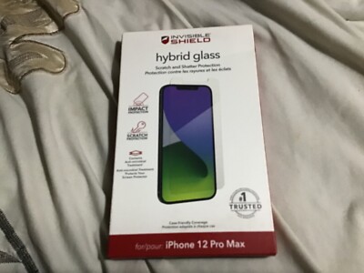 Zagg Invisible shield hybrid glass iPhone 12 Pro Max new box | eBay