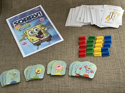 SORRY! SpongeBob Squarepants Game Replacement Pieces - You Choose | eBay