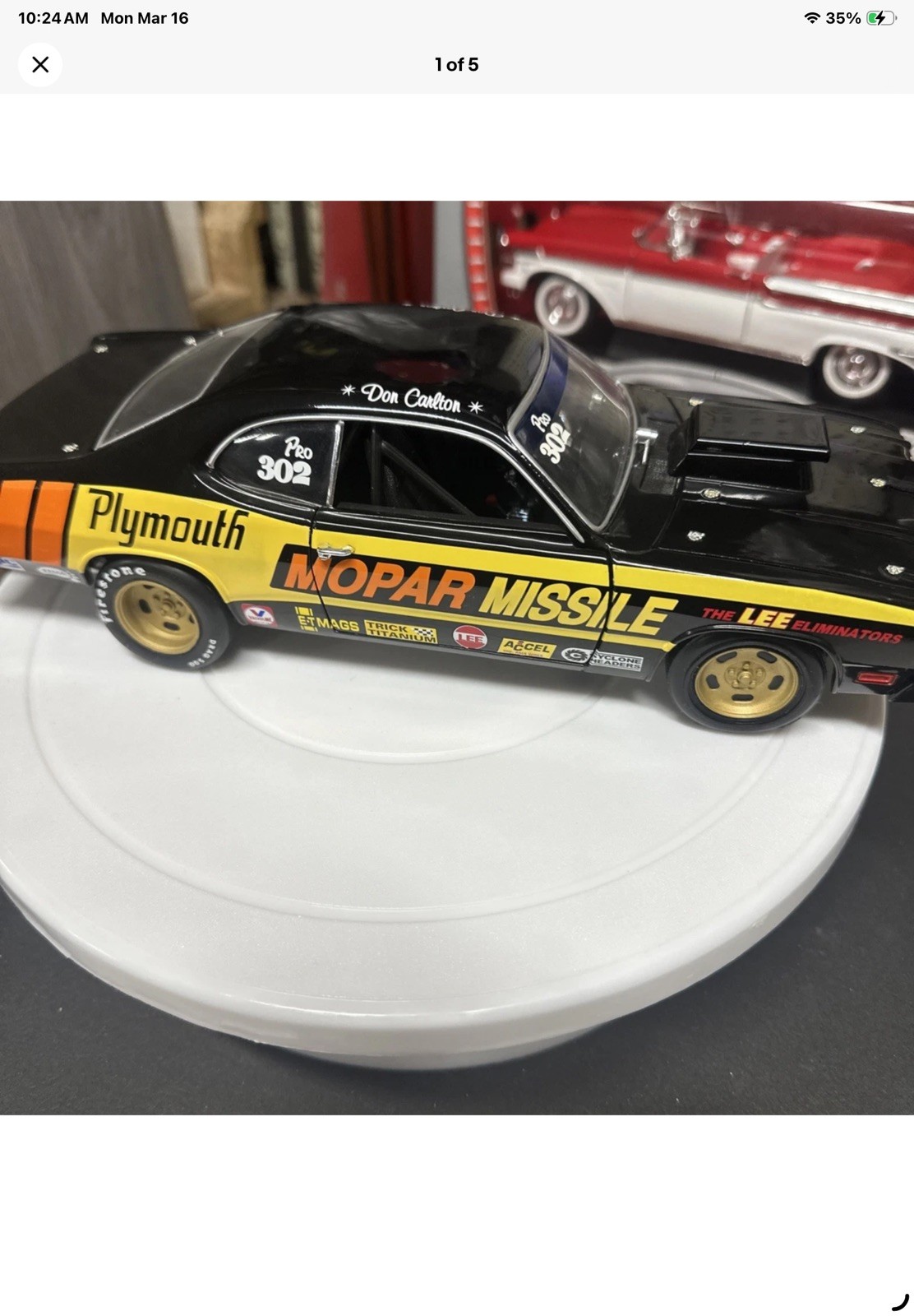 1/64 CUSTOM HO DECAL - MOPAR MISSILE DUSTER | eBay