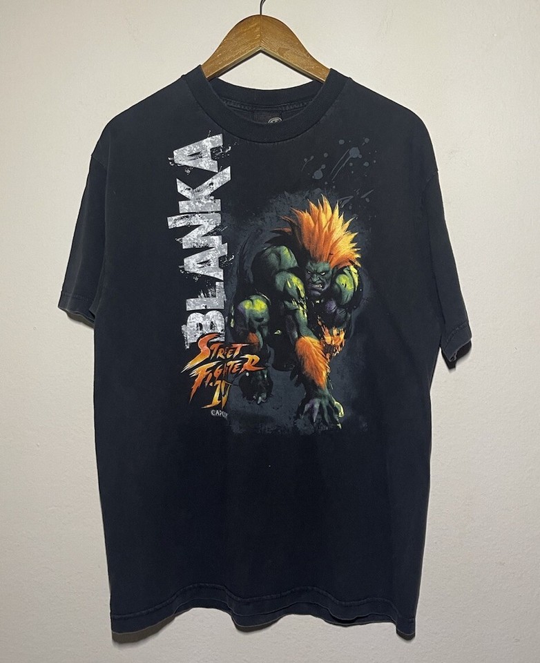 Street Fighter 4 Blanka Rap Tee Style Shirt Large Rare Capcom Promo | eBay