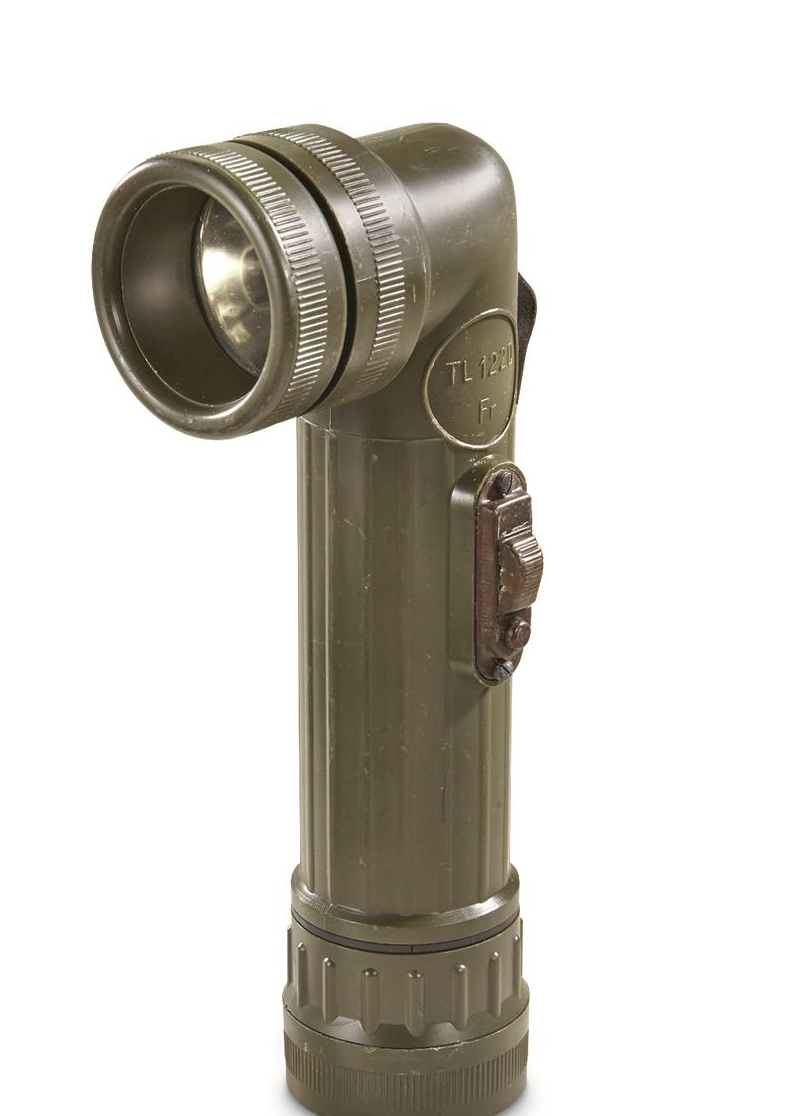 Belgian Military TL122D OD Green Angle Tactical Flashlight Belgium ...