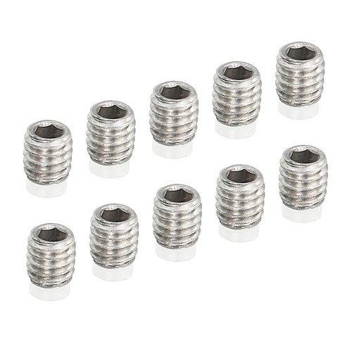 10pcs M4x4mm Grub Screw Metric Hex Socket Head Nylon Cup Point Set ...