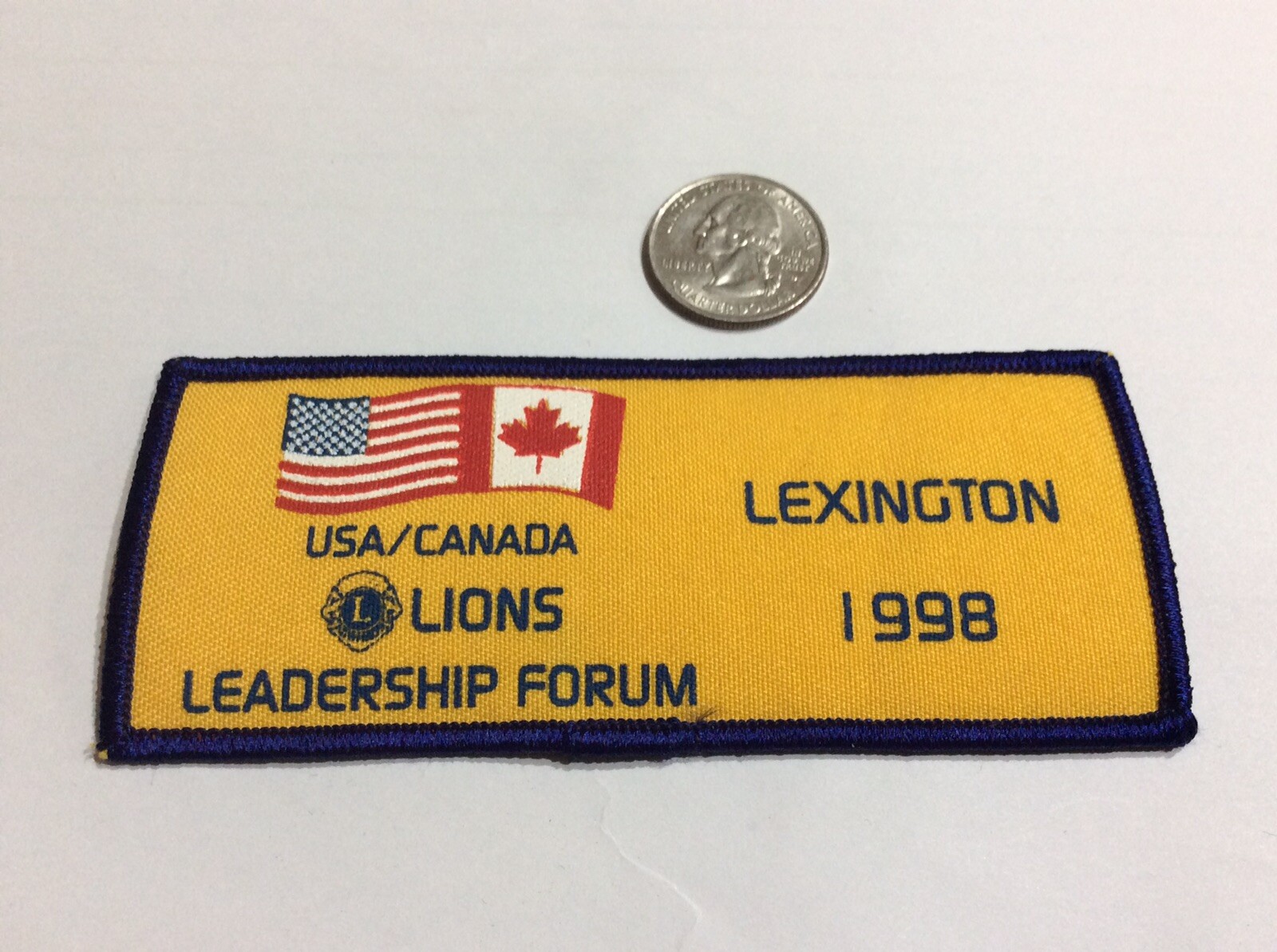Lions Club Jacket Patch - Vintage 1998 USA Canada Lexington Leadership ...