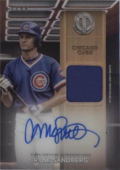 2024 Topps Tribute - Tribute to the Threads Autograph Relics Ryne ...