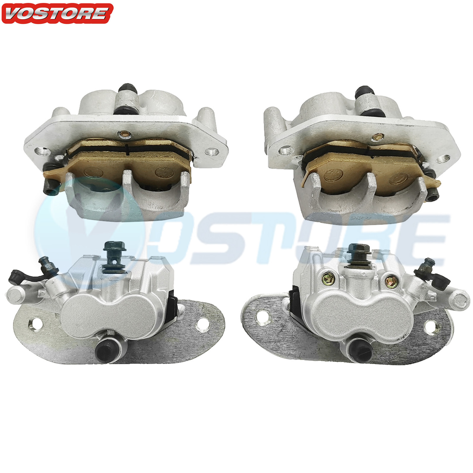 Front&Rear Brake Calipers w/Pads for Yamaha Viking EPS Viking 700 ...