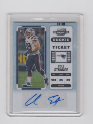 2022 Contenders Optic Cole Strange Rookie Ticket RC Auto Silver Prizm ...