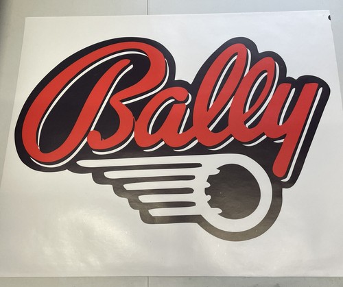 Bally Pinball Huge Floor Logo Vinyl Decal 28”x18.8” Arcade Gameroom ...