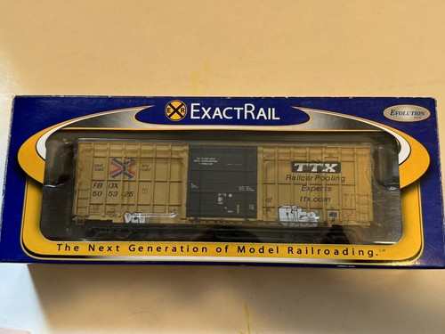 Exactrail Ho Scale Trinity 6275 Cu Ft Plug Door Boxcar TTX FBOX 505325 ...