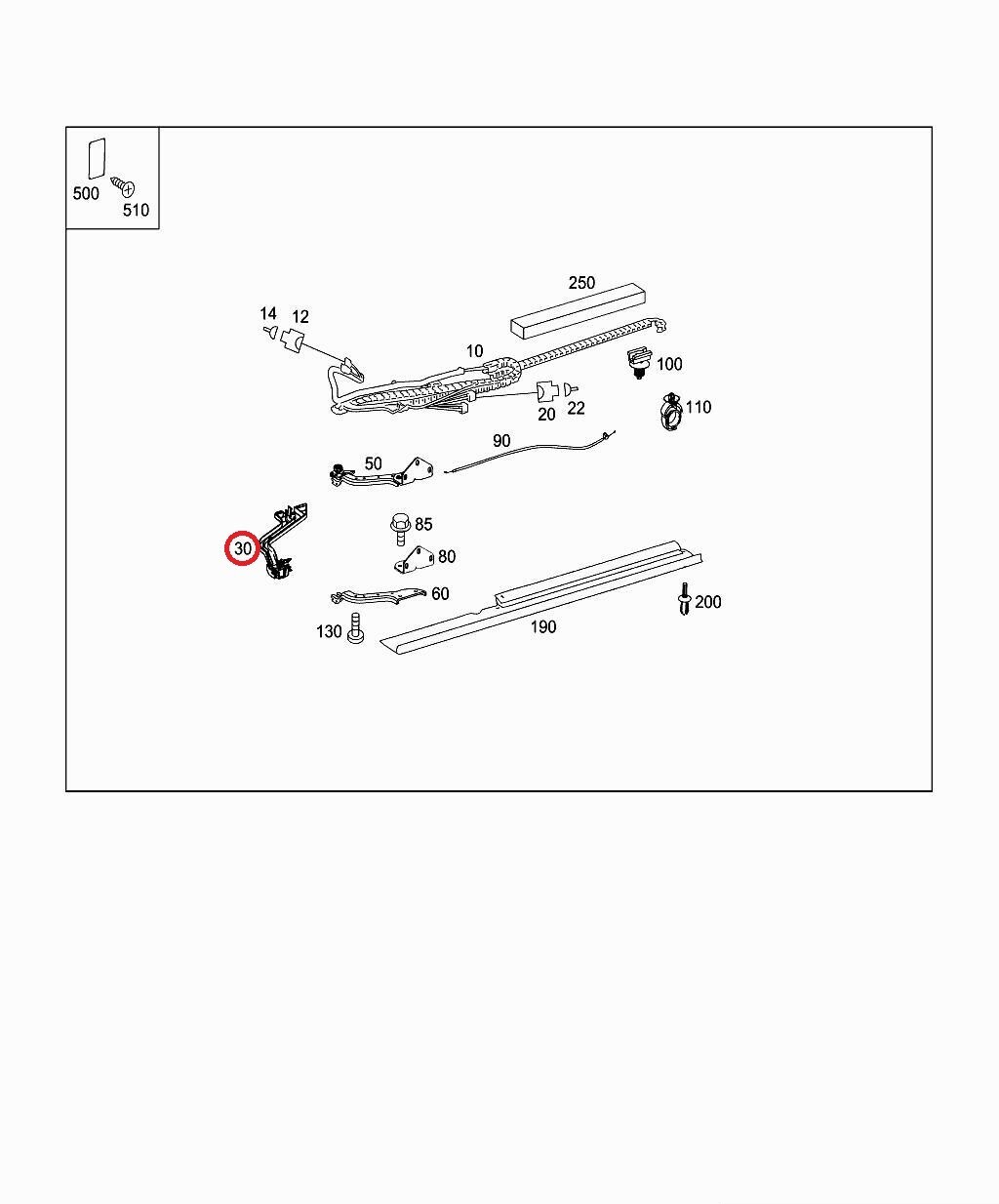NEW GENUINE MERCEDES BENZ SPRINTER W906 FRONT CABLE DUCT A9065460461 | eBay